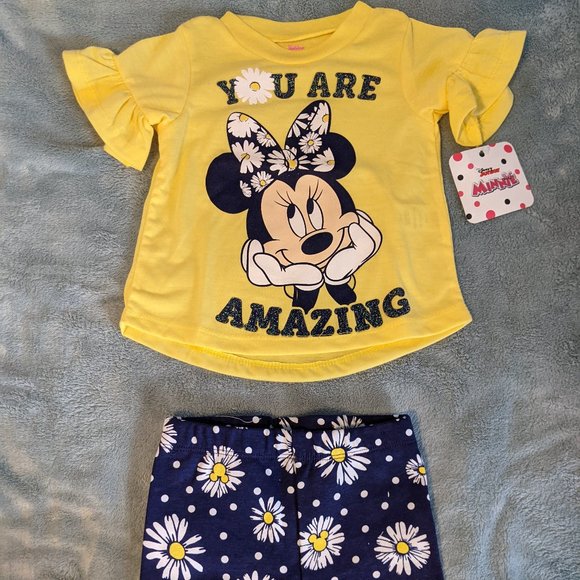 Disney | Matching Sets | Minnie Mouse Short Sleeve And Shorts | Poshmark